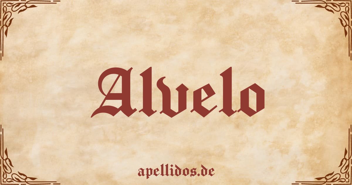 Apellido Alvelo - 2026