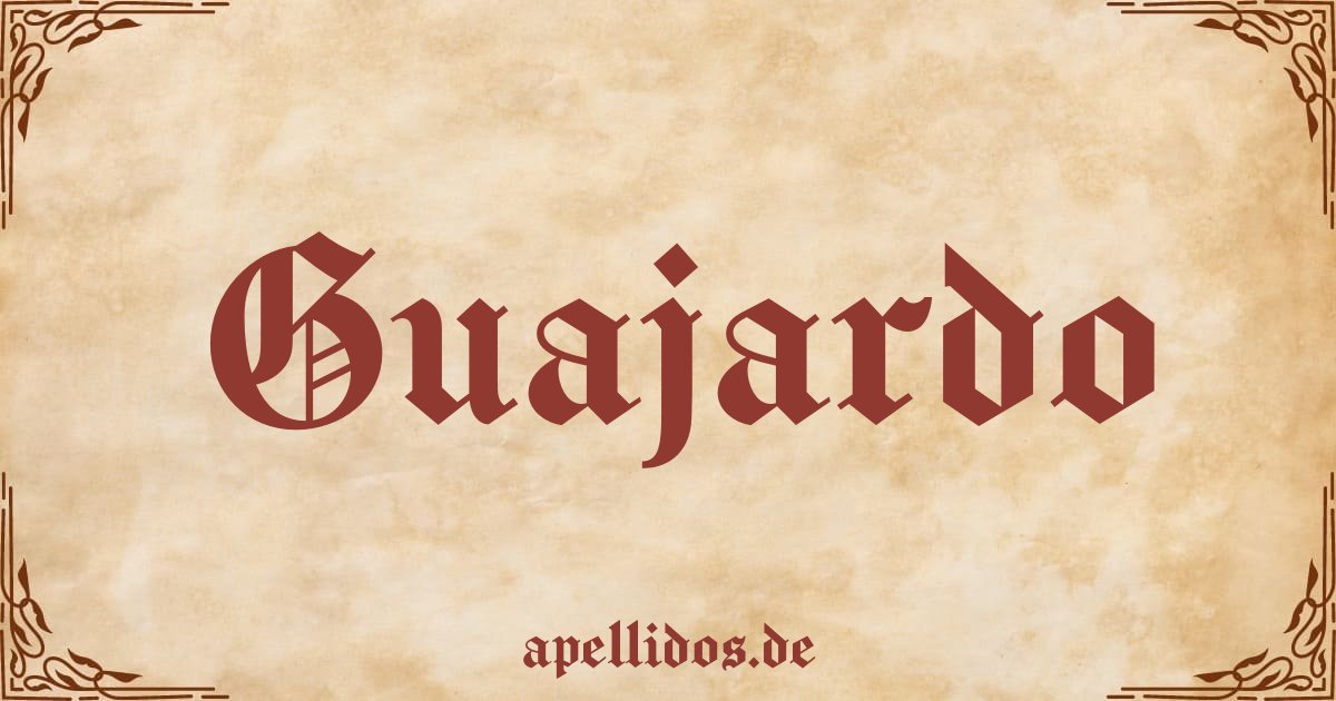 Apellido Guajardo - 2026
