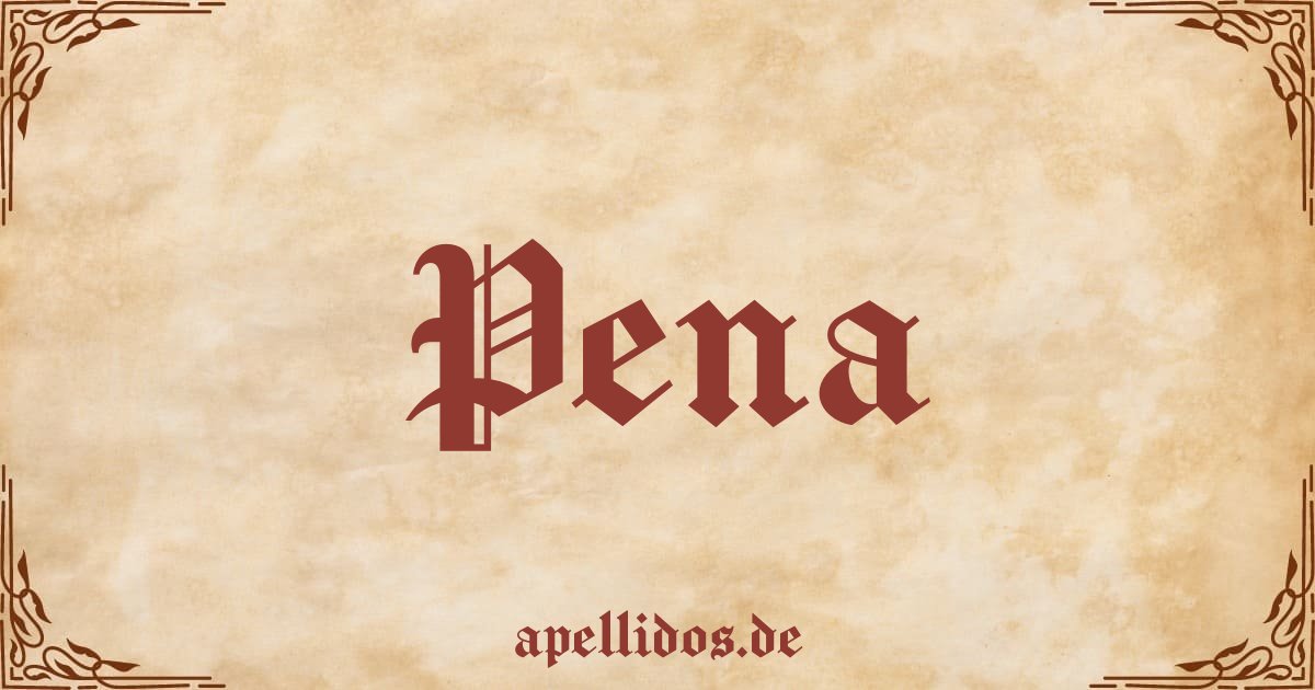 Apellido Pena - 2026