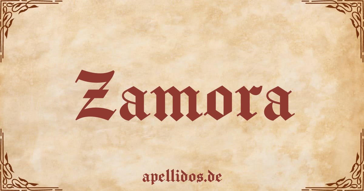 Apellido Zamora - 2026